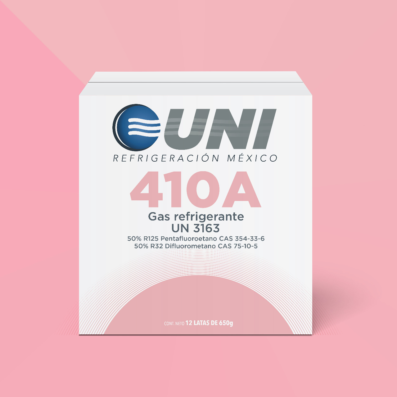 Refrigerante UNI- GAS REFRIGERANTE 410A (12 LATAS DE 650G)